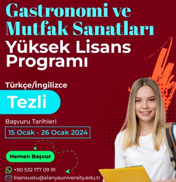 Gastronomi ve Mutfak Sanatları (YL) (Tezli)